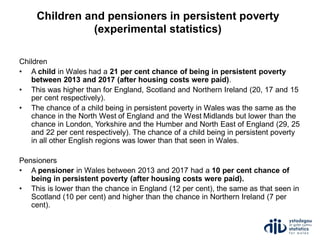 Persistent poverty: headline figures, financial years 2013 to 2017 | PPT