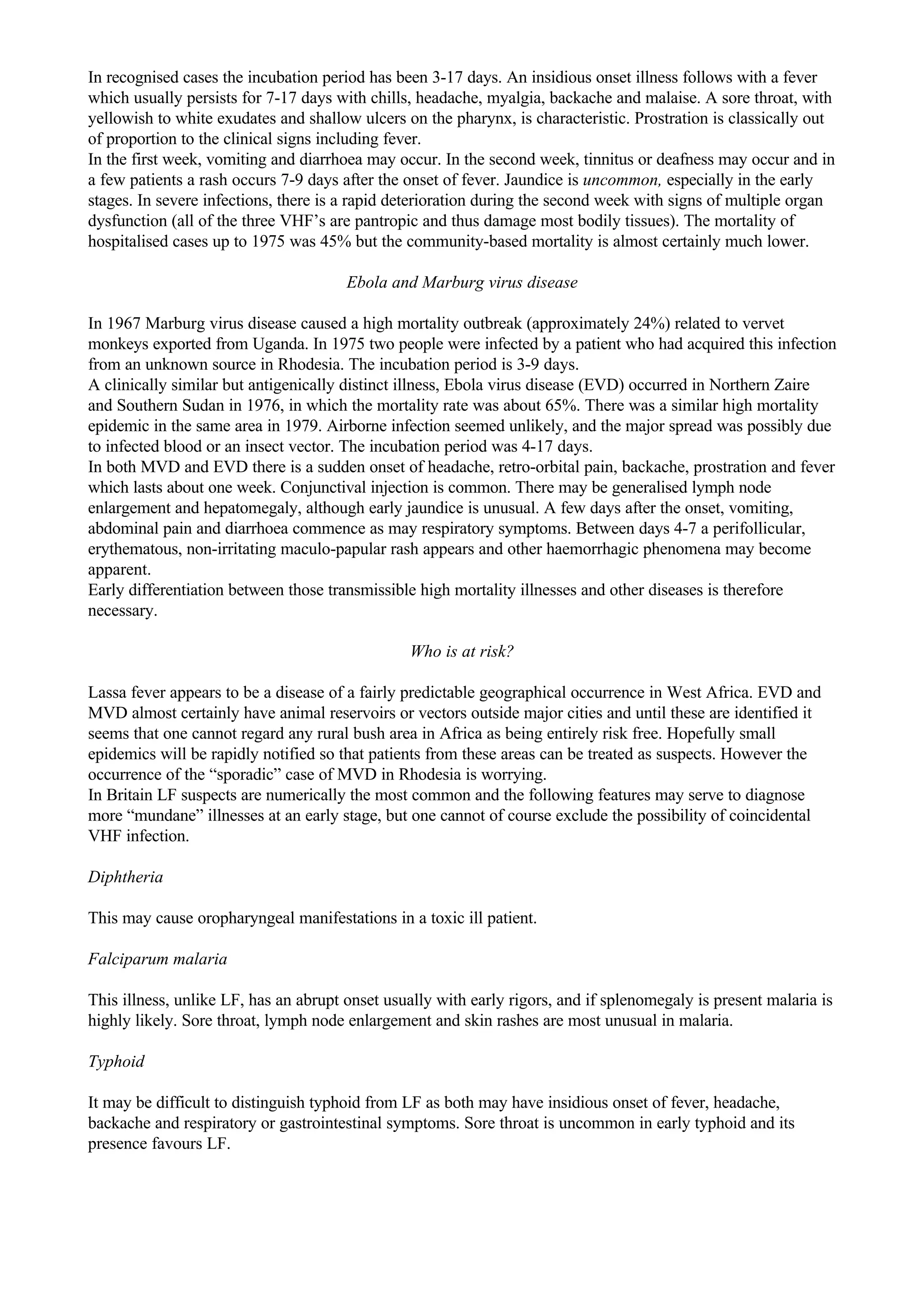 PERSISTENT PYREXIAS IN “NON-TROPICAL” PATIENTS | PDF