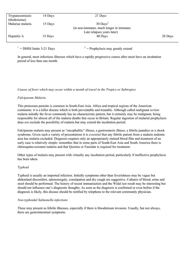 PERSISTENT PYREXIAS IN “NON-TROPICAL” PATIENTS | PDF