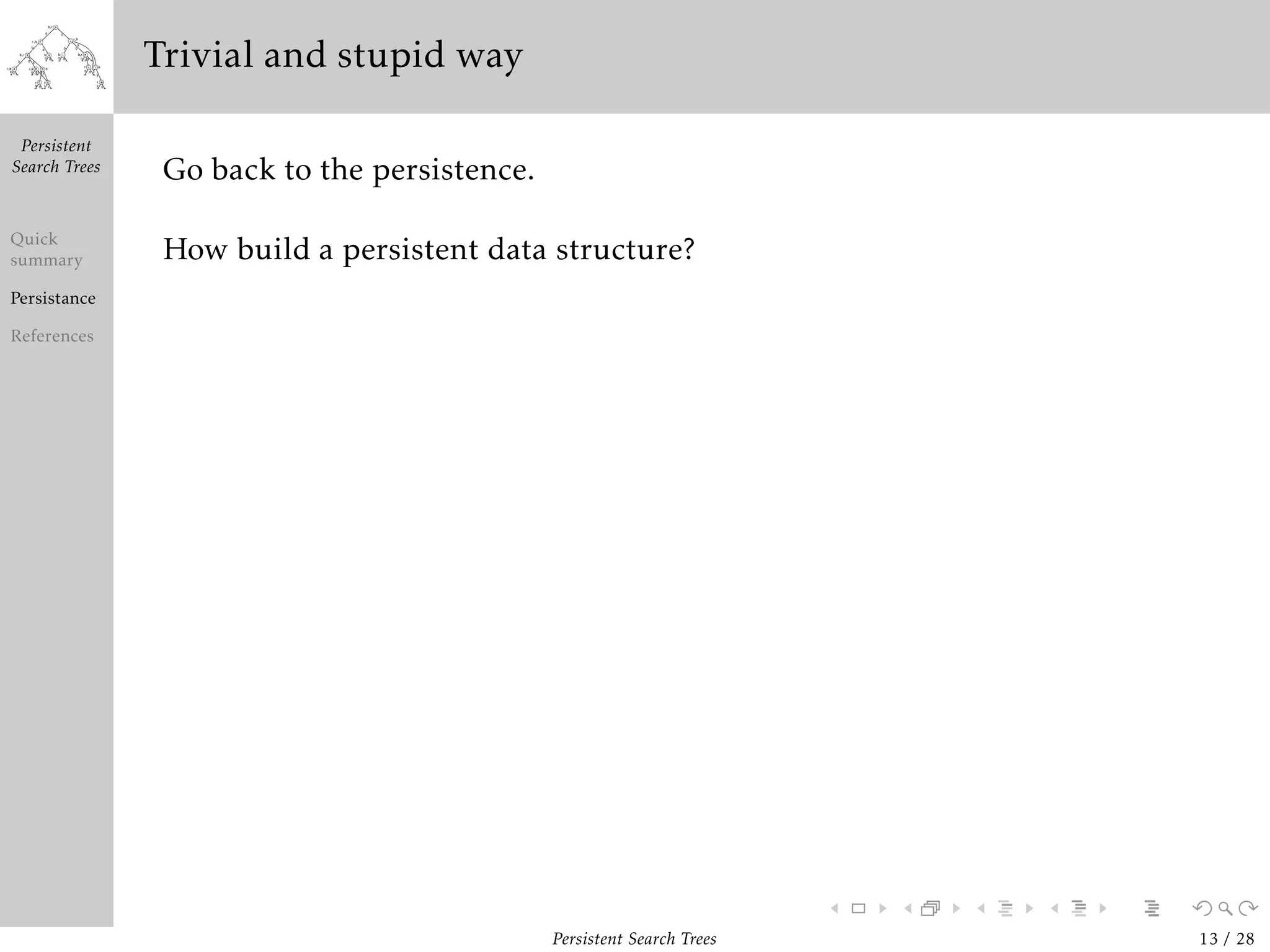 Persistent Search Trees | PDF
