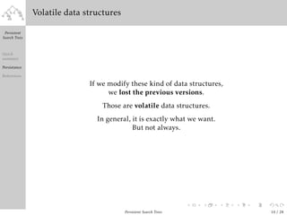 Persistent Search Trees | PDF