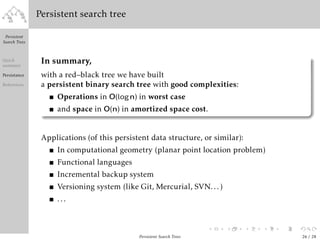 Persistent Search Trees | PPT