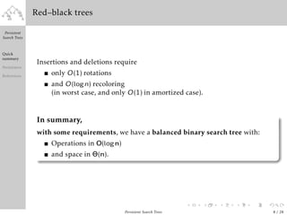 Persistent Search Trees | PDF