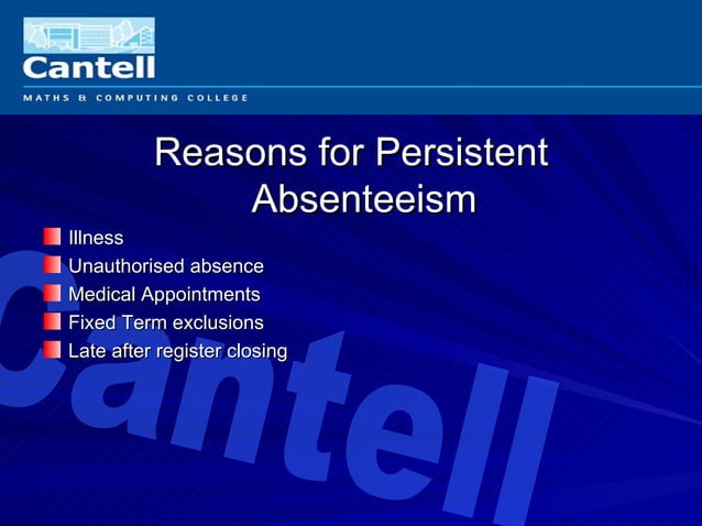 Persistent Absence. | PPT
