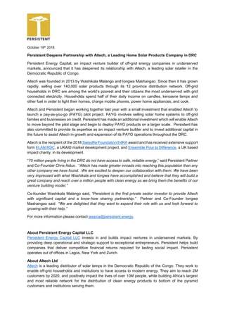 Persistent Deepens Partnership with Altech, a Leading Home Solar ...