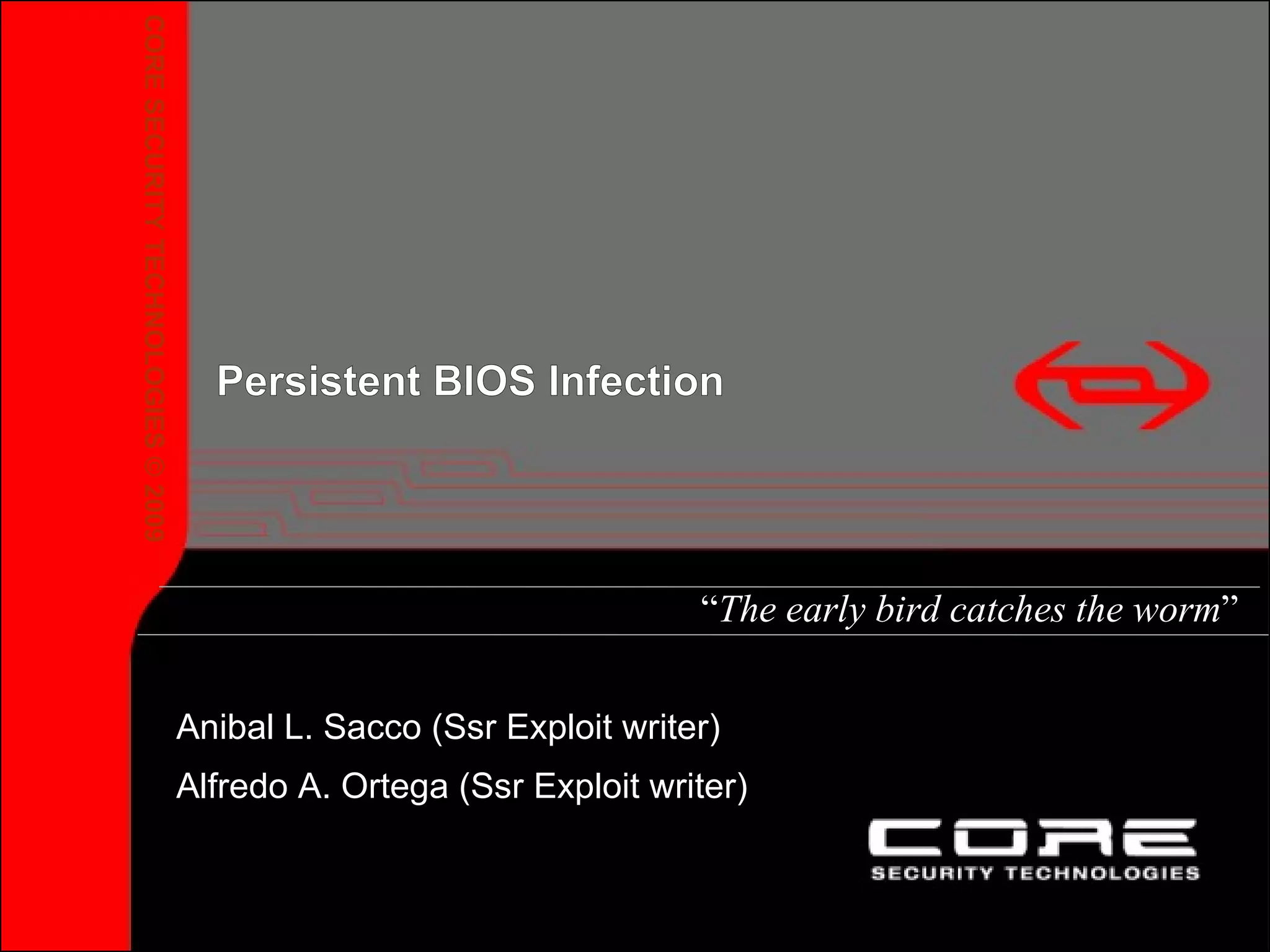 Persistent Bios Infection | ODP