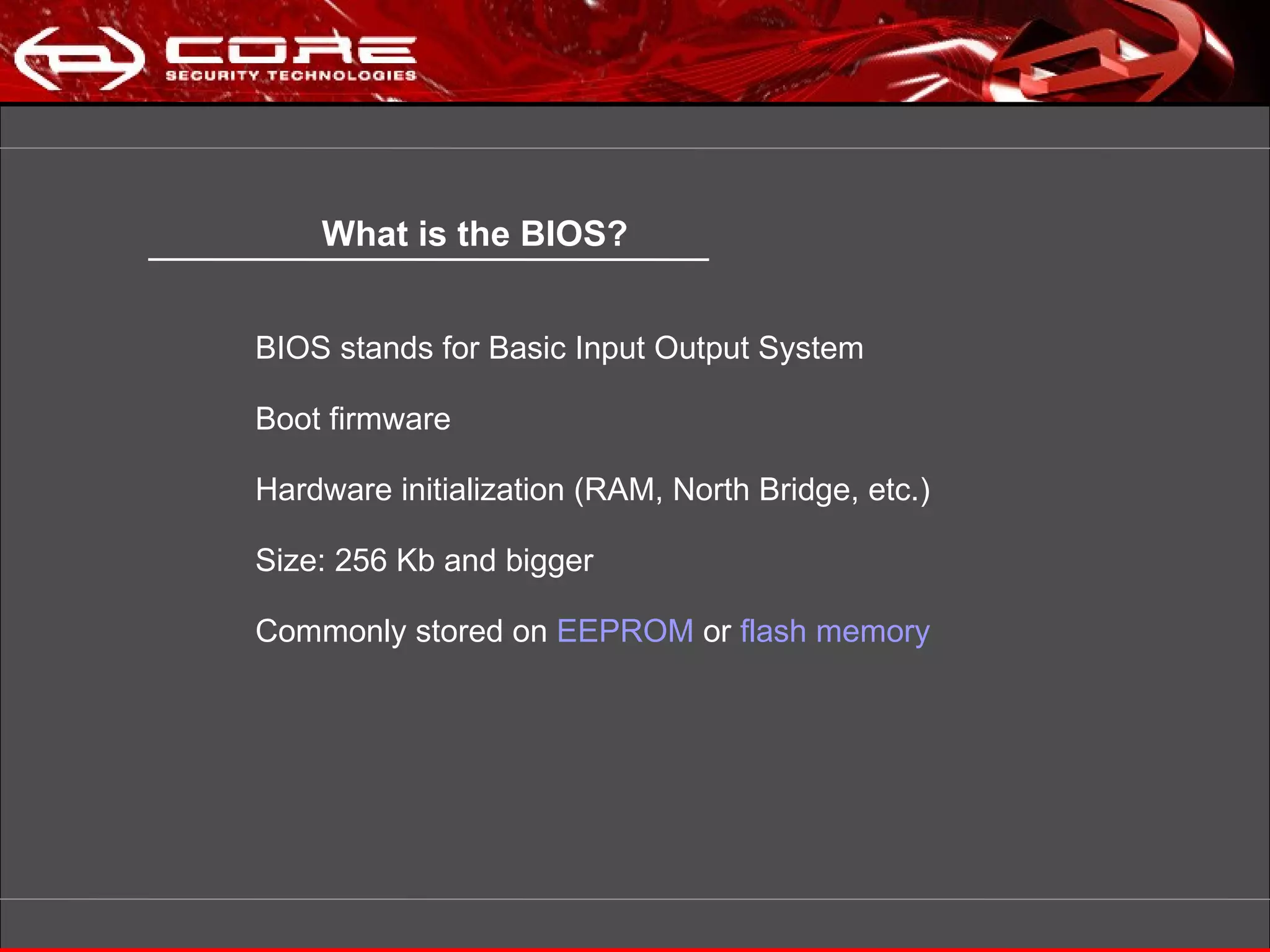 Persistent Bios Infection | ODP