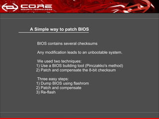 Persistent Bios Infection | ODP