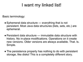 Persistent Data Structures by @aradzie | PDF