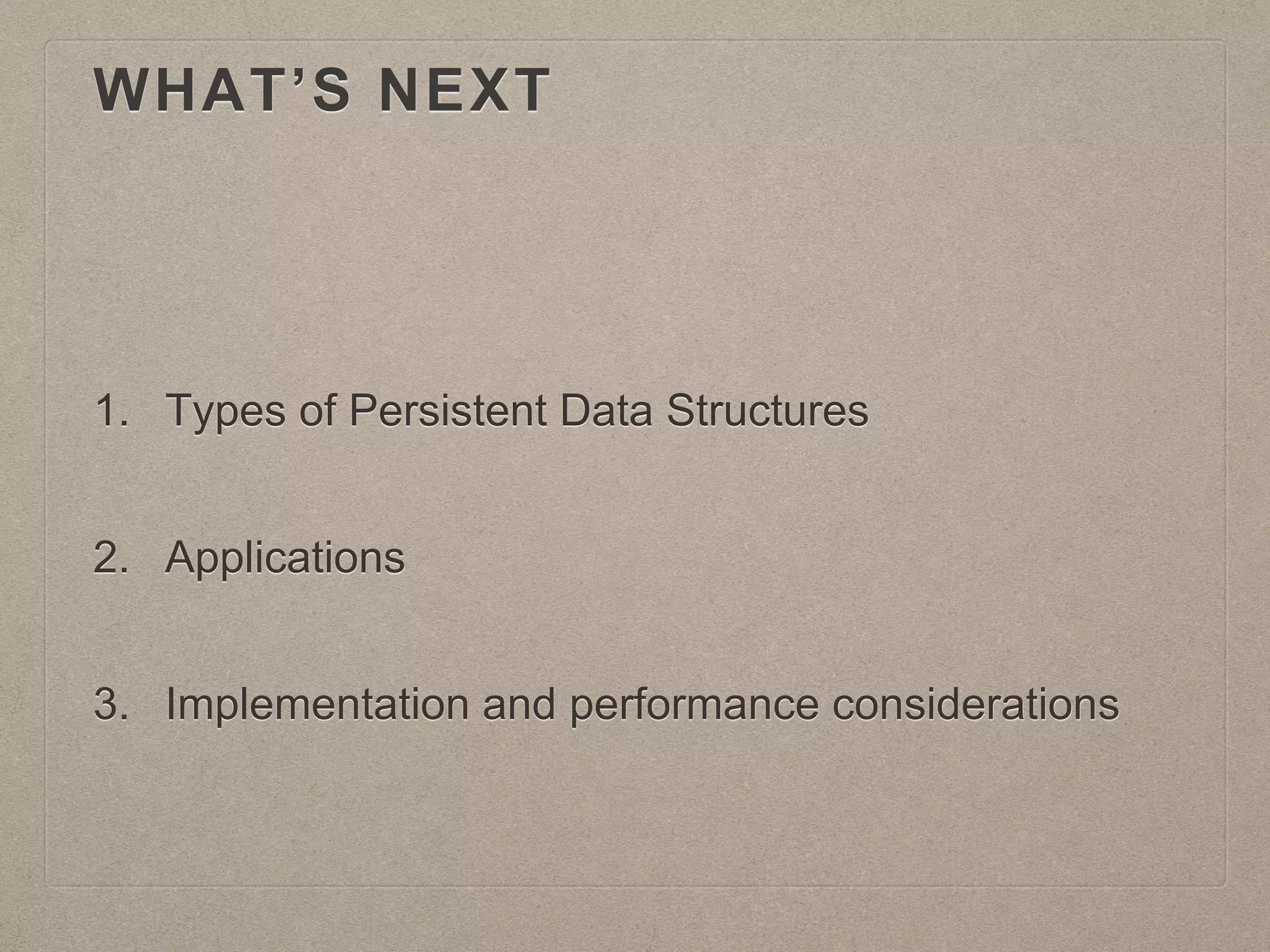 Persistent Data Structures Partialconf Pptx Programming Languages Computing