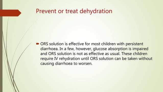 Persistent diarrhoea and chronic diarrhoea in children.7thsem 2017 | PPTX