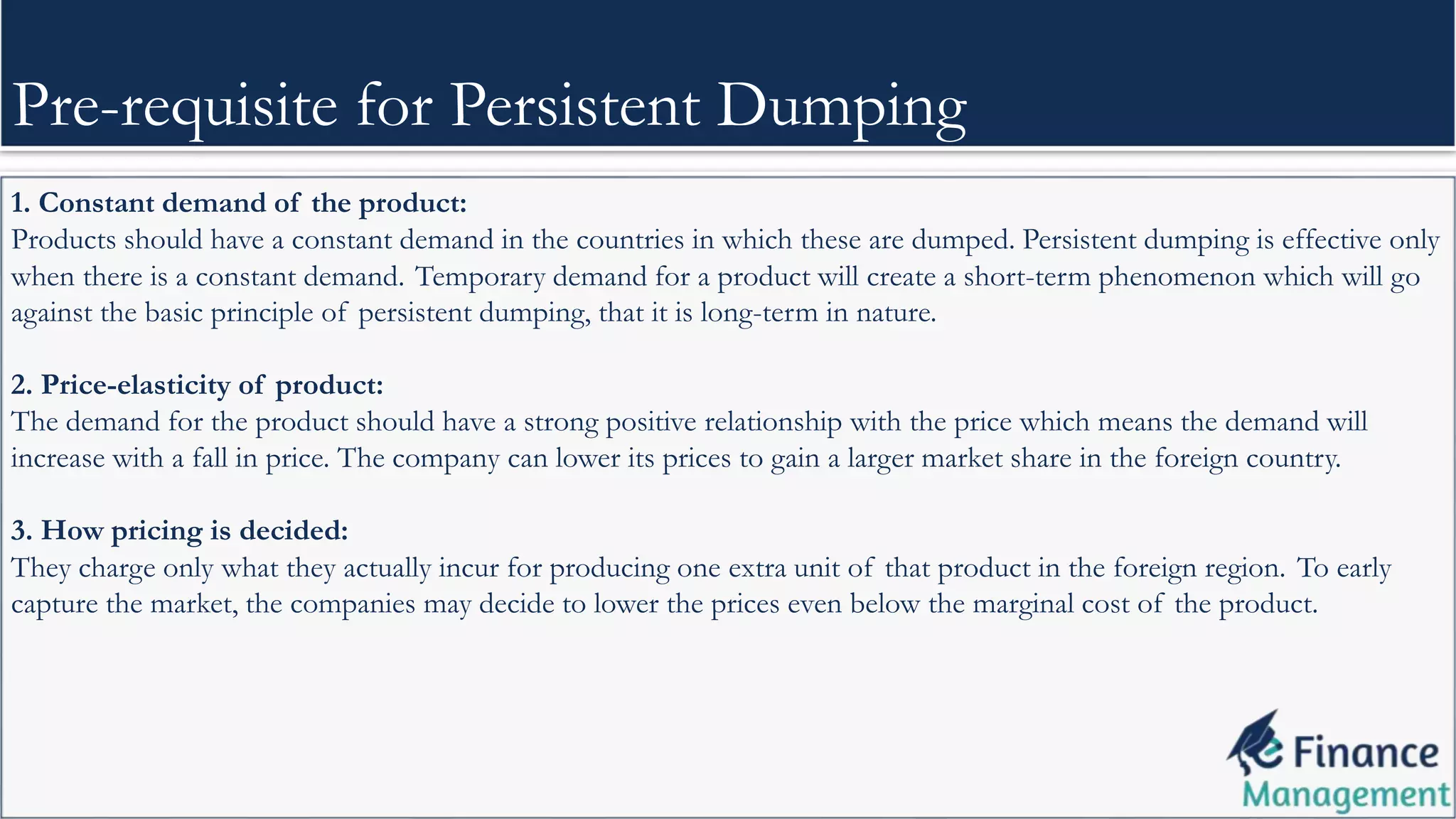 Persistent dumping | PPT