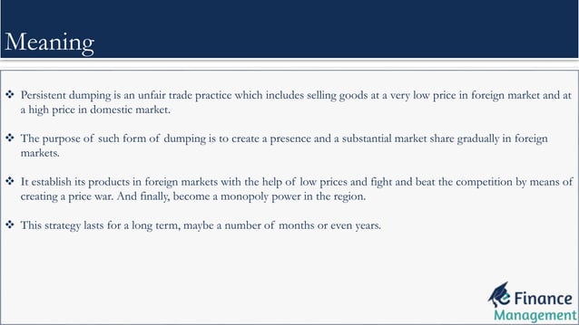 Persistent dumping | PPT