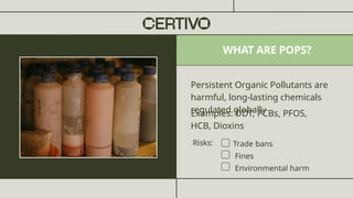 Persistent Organic Pollutants (POPs) Compliance Software for every ...