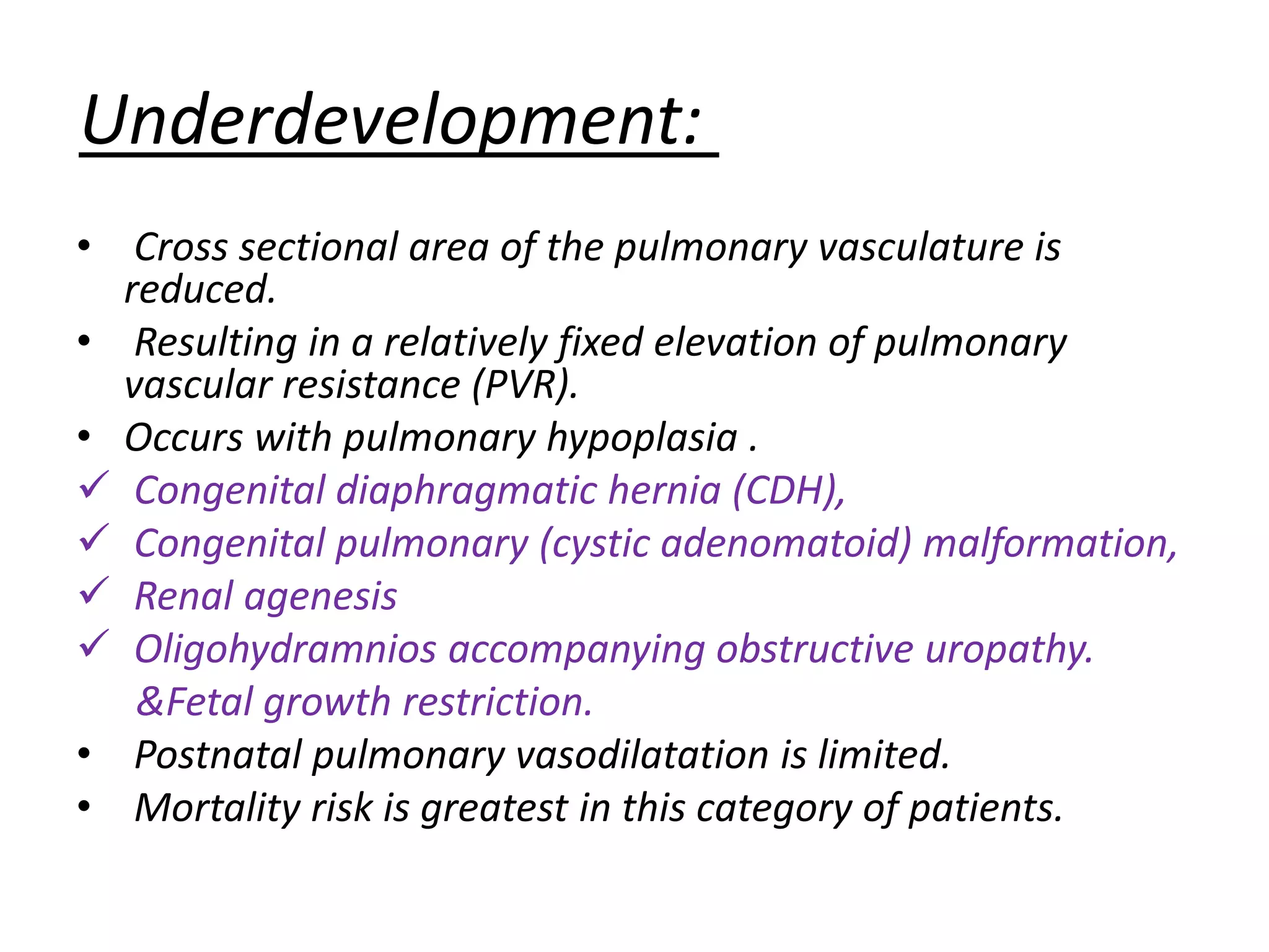 Persistent pulmonary hypertension of newborn PPHN | PPTX