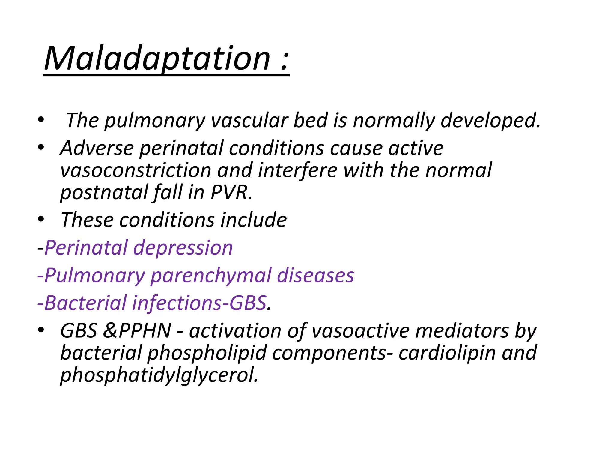 Persistent pulmonary hypertension of newborn PPHN | PPTX