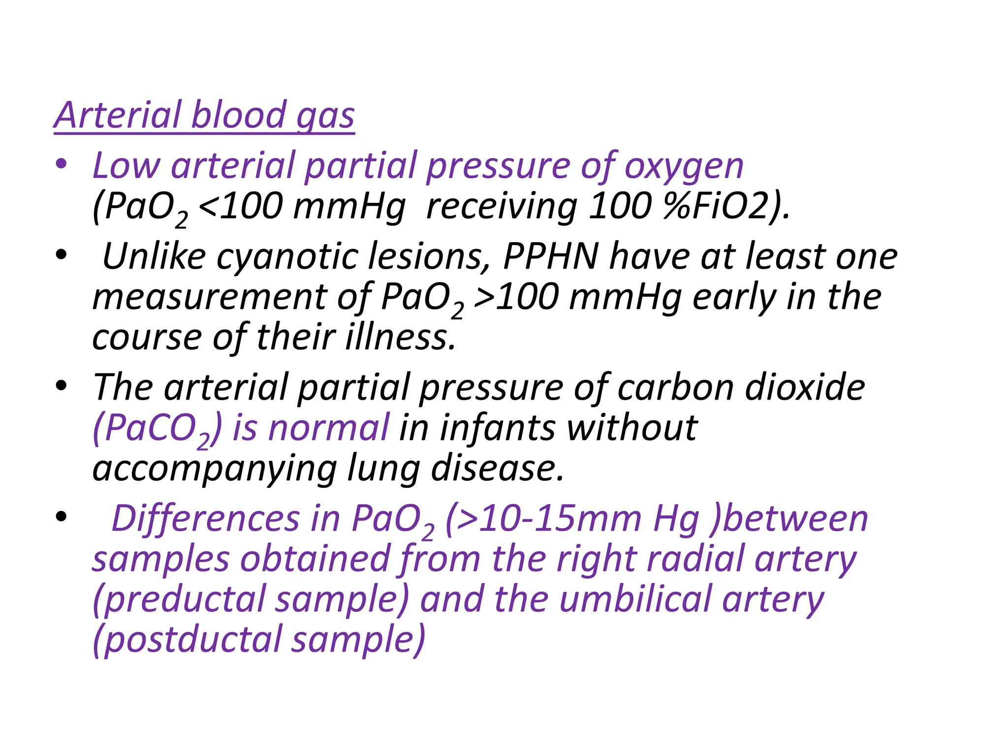 Persistent pulmonary hypertension of newborn PPHN | PPTX