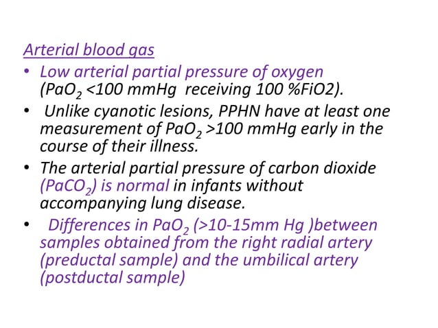 Persistent pulmonary hypertension of newborn PPHN | PPTX | Lung and ...