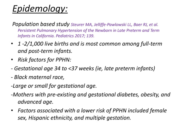 Persistent pulmonary hypertension of newborn PPHN | PPTX | Lung and ...