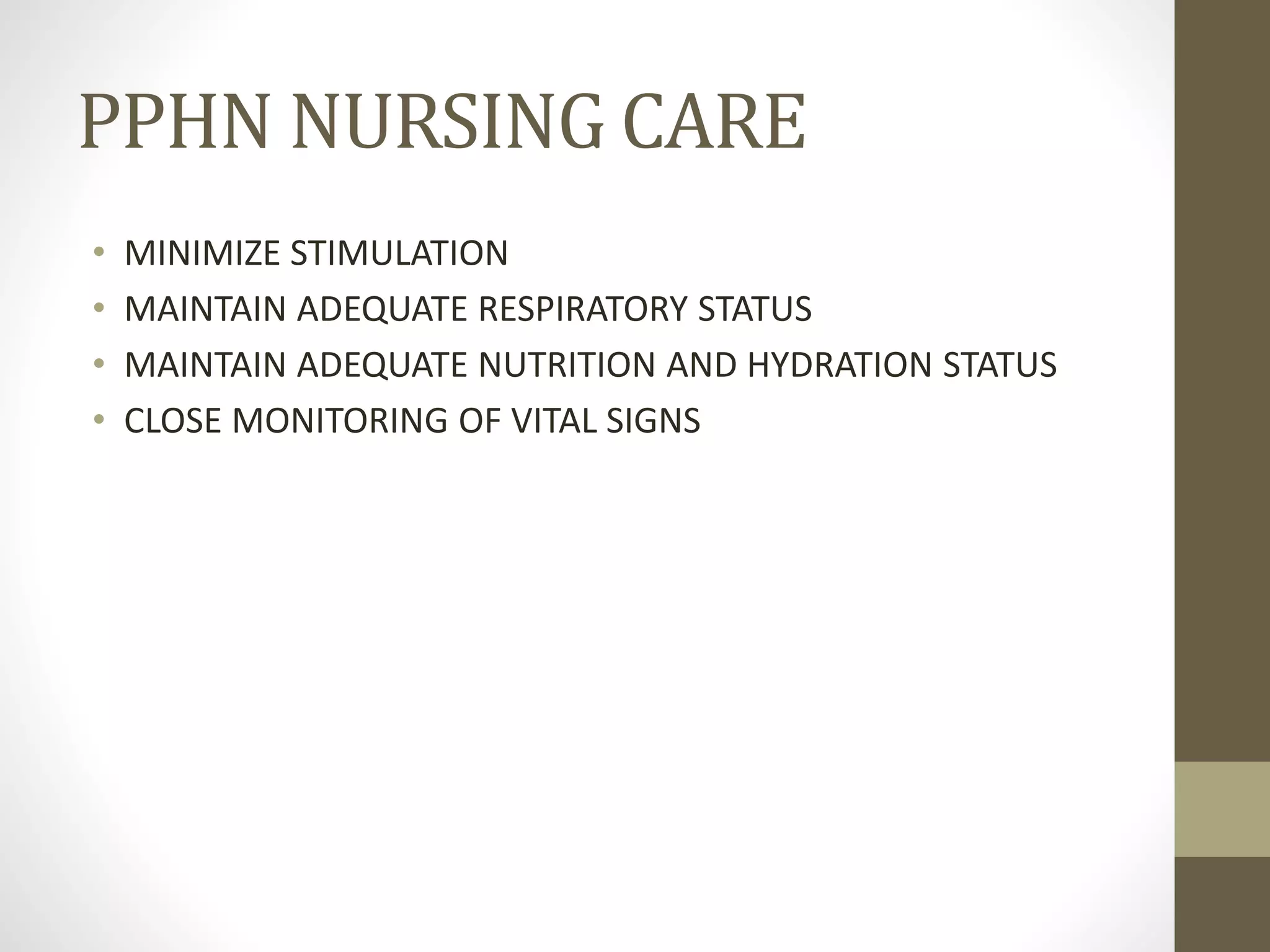 Persistent pulmonary hypertension(pphn) | PPTX