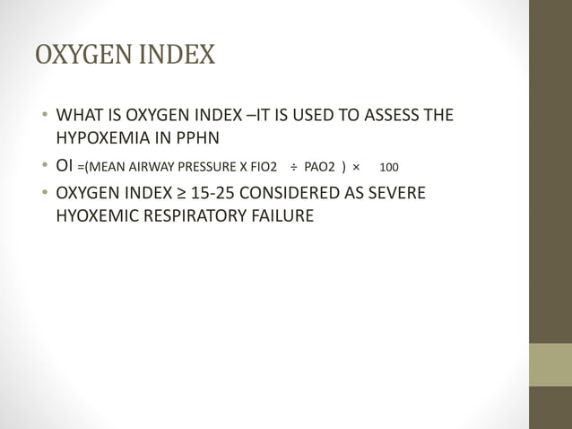 Persistent pulmonary hypertension(pphn) | PPTX