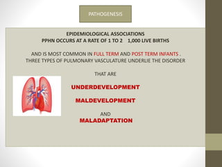 Persistent pulmonary hypertension(pphn) | PPTX