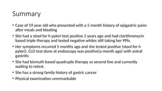 PERSISTENT:RECURRENT H PYLORI ASSOCIATED GASTRITIS .pptx