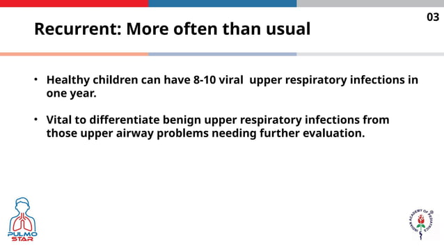 "Persistent and Recurrent Cough: Causes, Diagnosis, and Management in Pediatrics" | PPTX