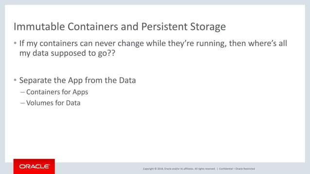 Persistent storage with containers By Kaslin Fields | PPT