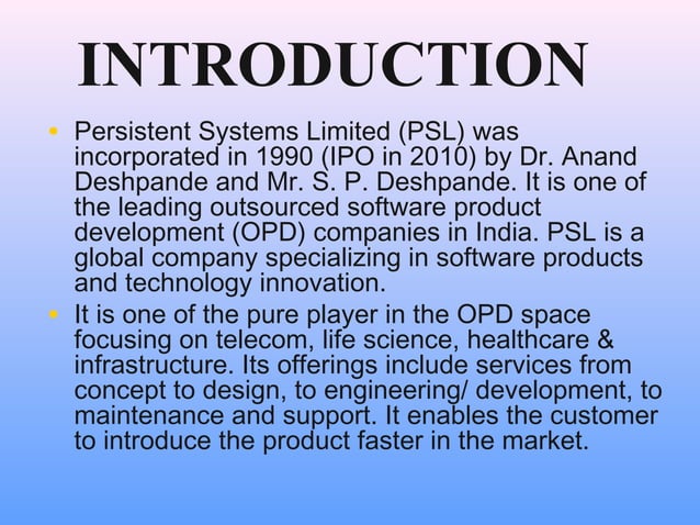 Persistent system | PPT