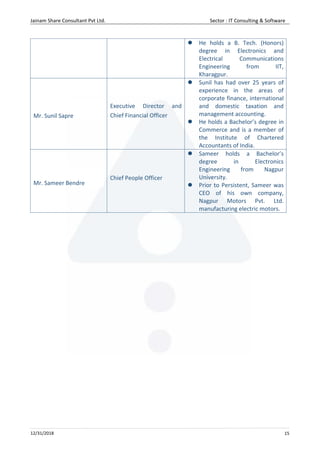Persistent systems ltd. | PDF