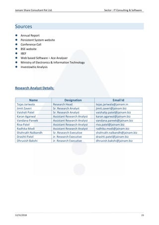 Persistent systems ltd. | PDF
