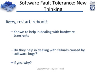 Software Faults, Failures and Their Mitigations | Turing100@Persistent ...