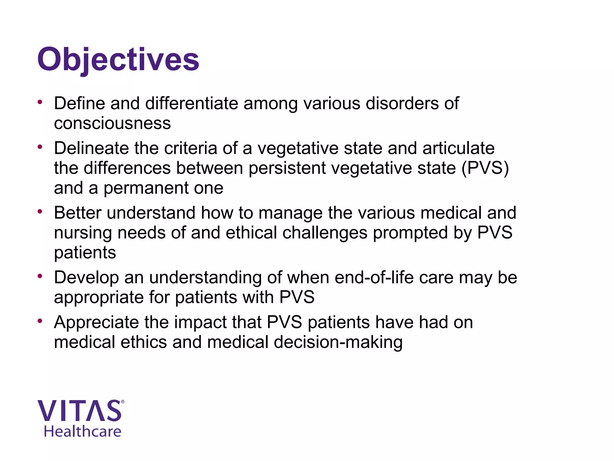Persistent Vegetative State | PPT