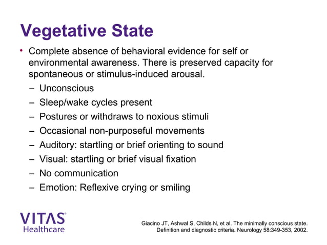 Persistent Vegetative State | PPT