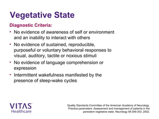 Persistent Vegetative State | PPT