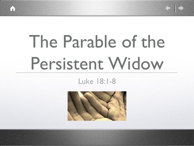 The Parable of the Persistent Widow (Luke 18:1-8)