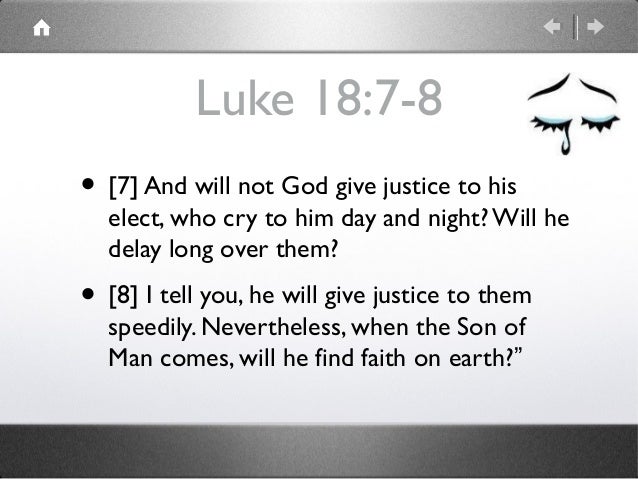 The Parable of the Persistent Widow (Luke 18:1-8)