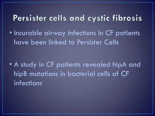 Persister cells sigma | PPTX