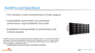 SolidFire + Platform9: Simply Faster OpenStack | PPT | Free Download