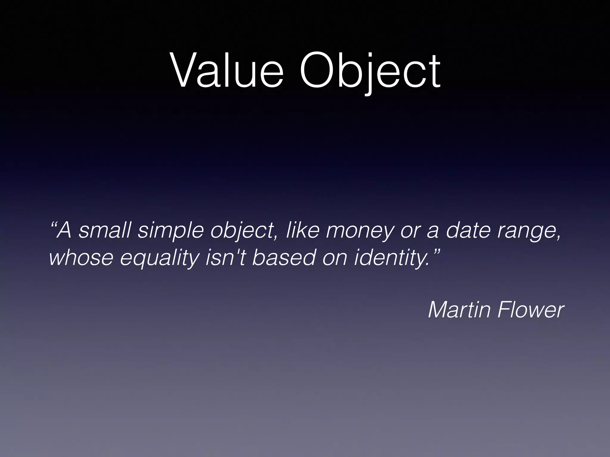 Persisting Value Objects | PPT