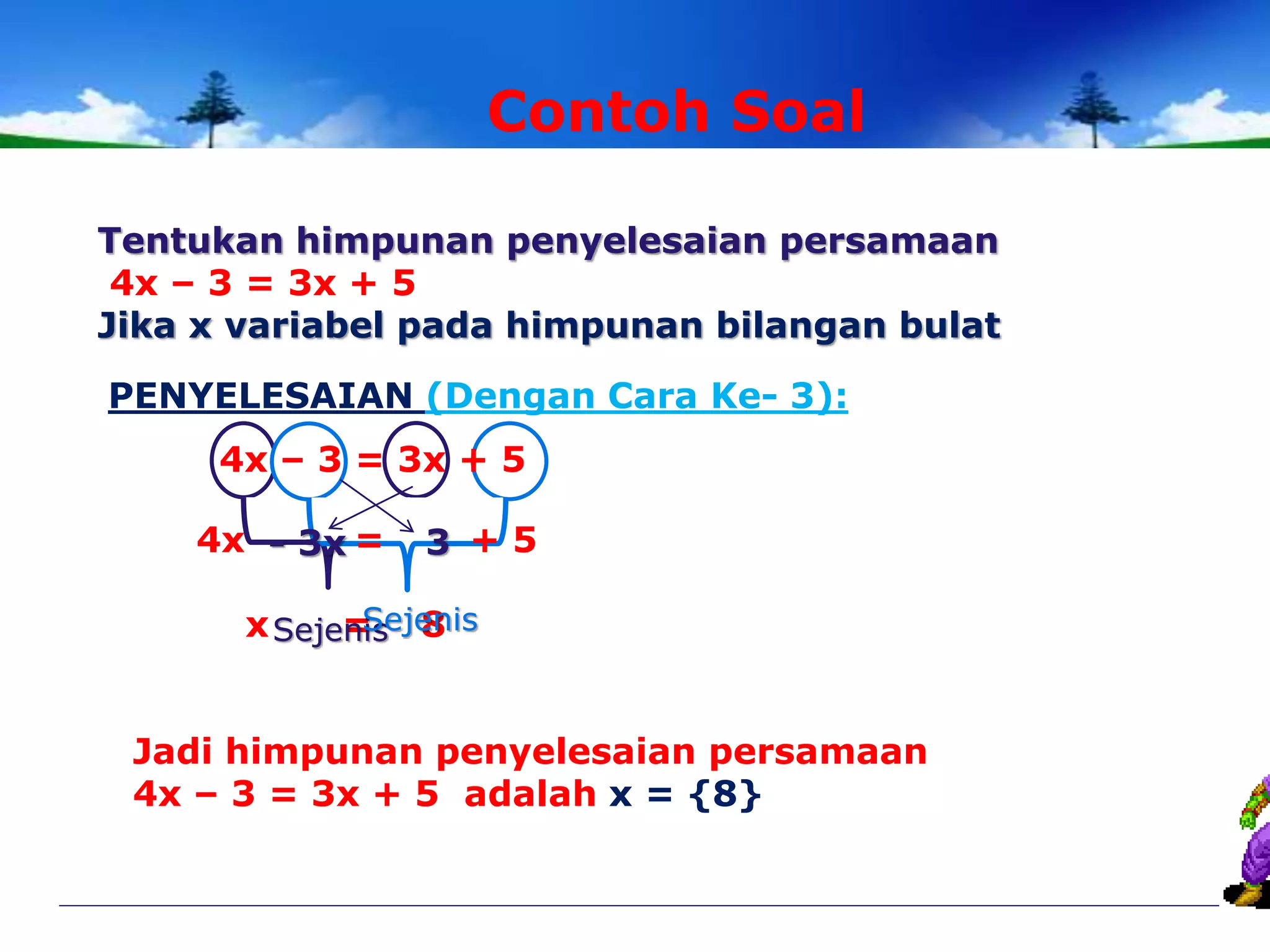 PERS LINEAR SATU VARIABEL.ppt