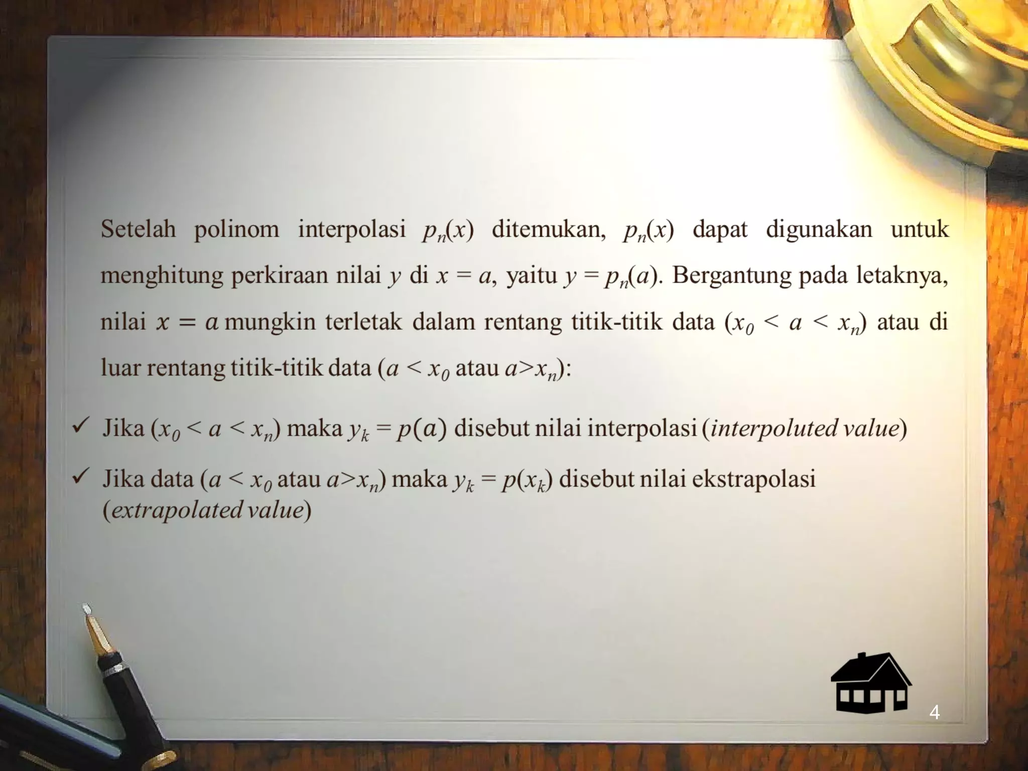 Persoalan interpolasi Polinom | PPT