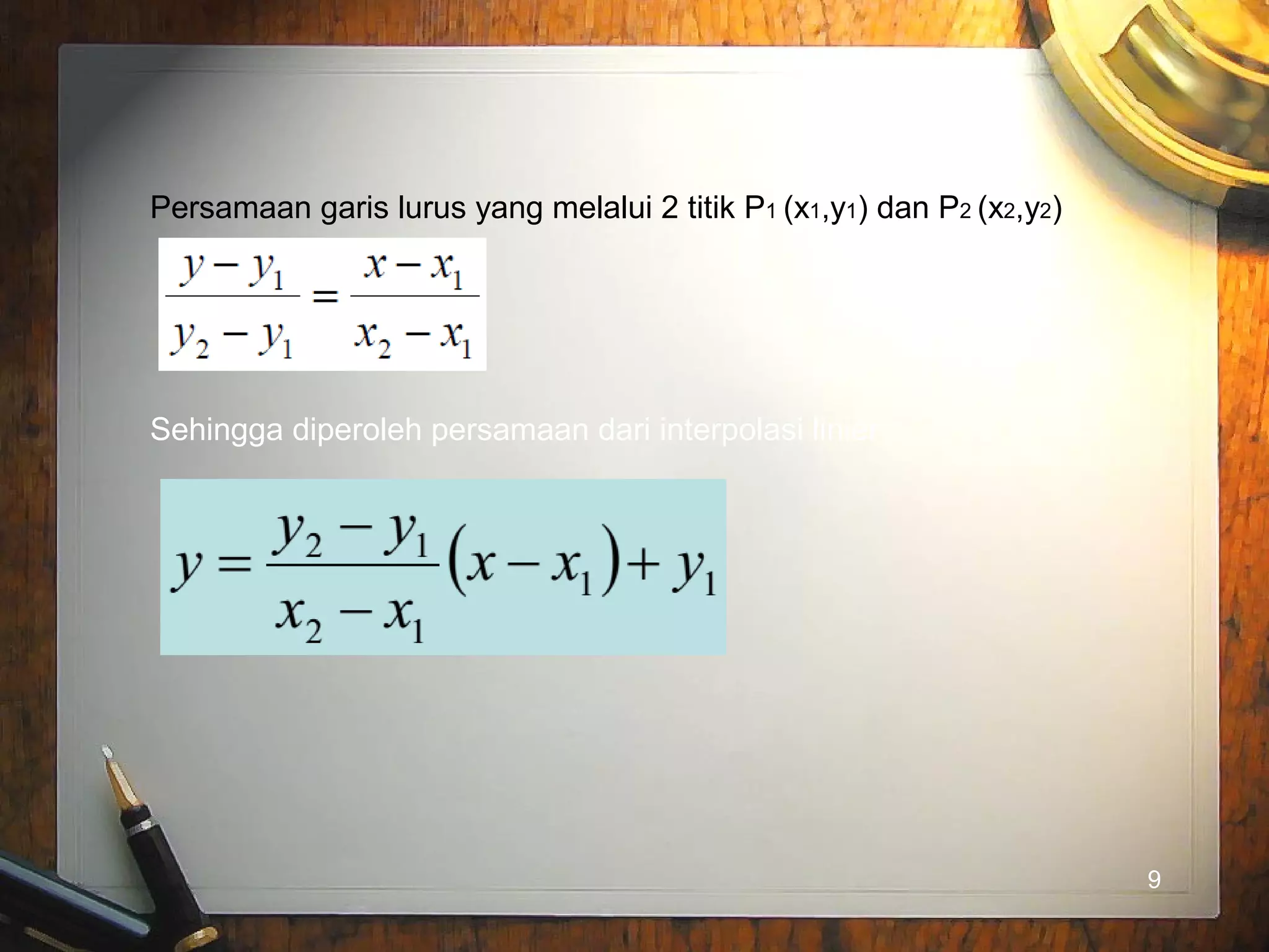 Persoalan interpolasi Polinom | PPT