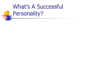 Personality traits | PPTX