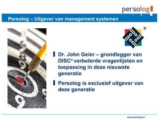 Persolog Profielen | PPT