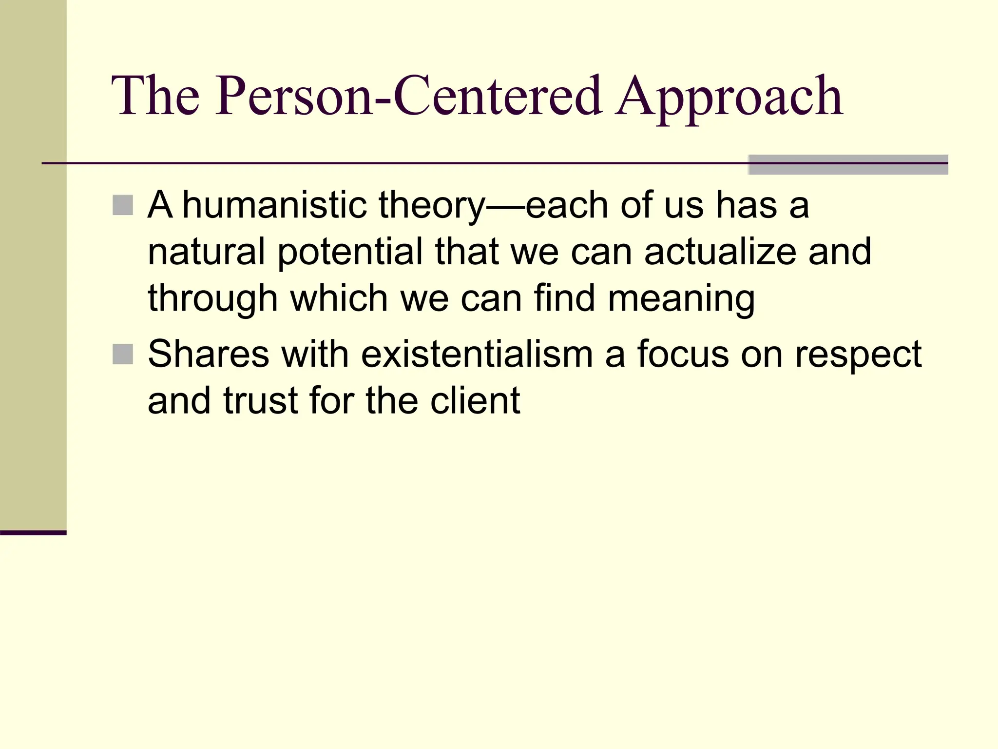 person-centered-therapy. Carl Rogers Theory of Personality | PPT