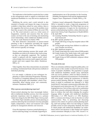 !Person centred planning or person-centred action policy and practice ...