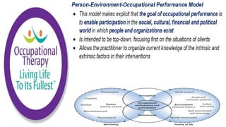 Occupational Therapy Theory and Practice Person-Environment-Occupation ...