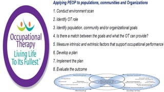 Occupational Therapy Theory and Practice Person-Environment-Occupation ...